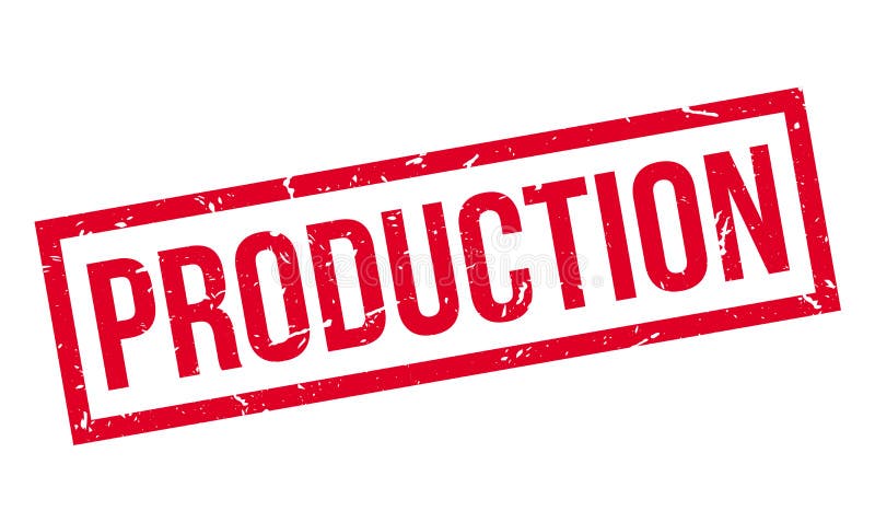 Production rubber stamp stock illustration. Illustration of ...