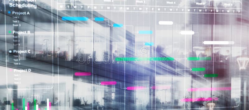 Production Schedule. Project Plan and Budget Stock Illustration ...