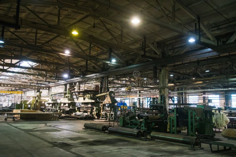 Production Shop of the Plant Stock Photo - Image of workshop, metal ...