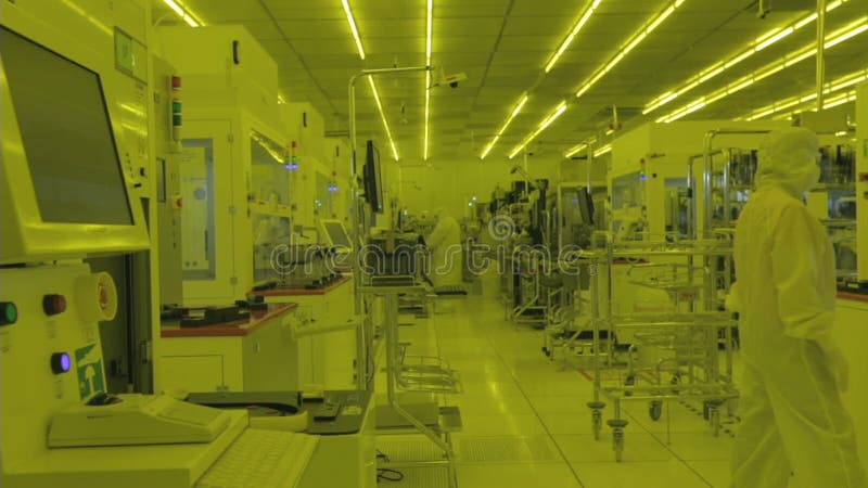 Production of Silicon Wafers Stock Footage - Video of integrated ...