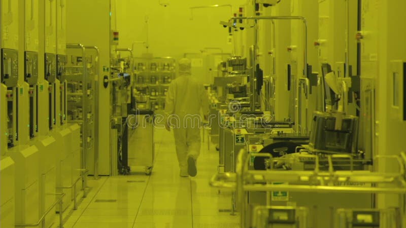 Production of Silicon Wafers Stock Footage - Video of integrated ...