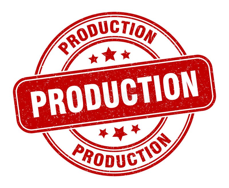 Production Stamp. Production Label. Round Grunge Sign Stock Vector ...