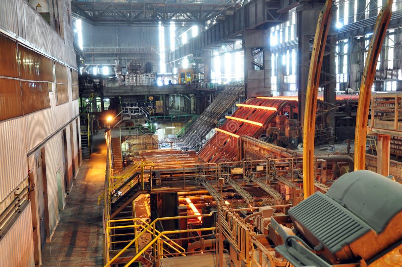Production of Steel in a Steel Mill - Production in Heavy Industry ...