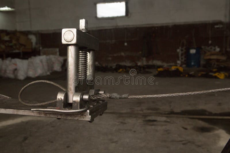 Production of Steel Sling by Braiding Method Stock Image - Image of ...