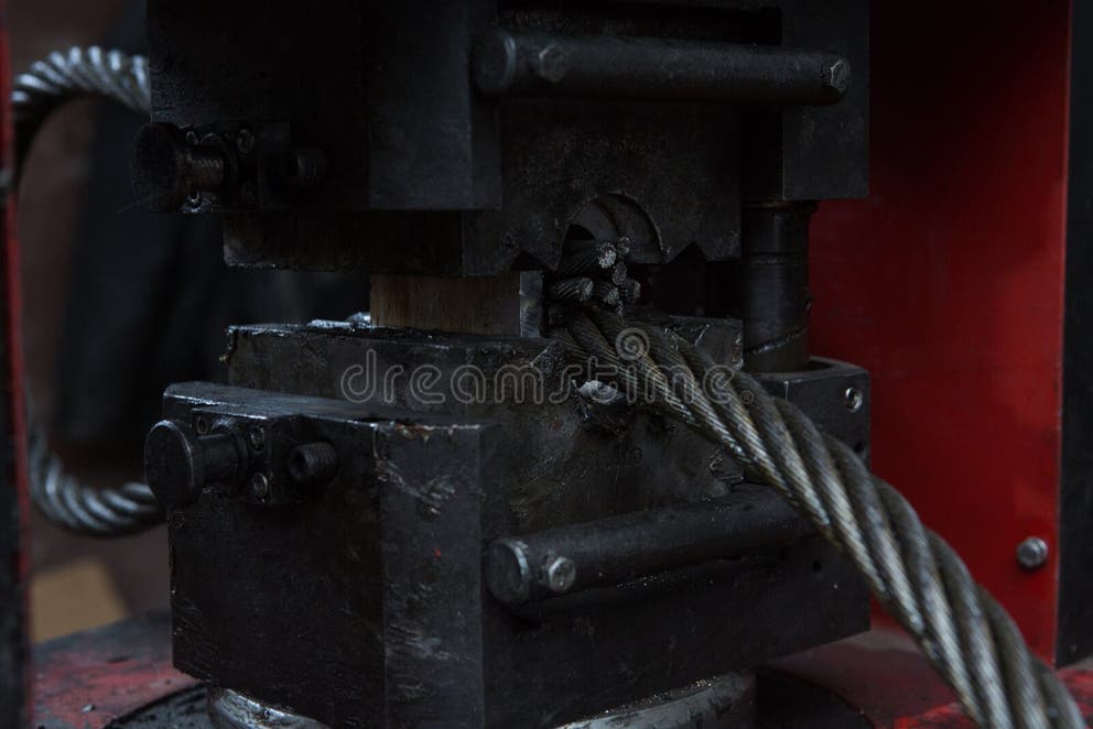 Production of Steel Sling by Crimping Method Stock Photo - Image of ...