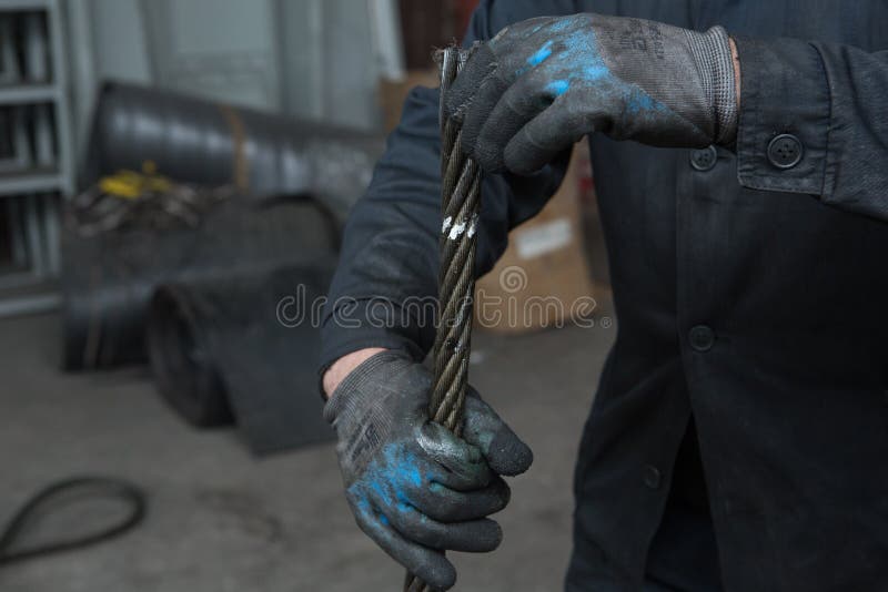 Production of Steel Sling by Crimping Method Editorial Image - Image of ...