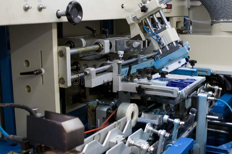 Production of Duct Tape.Packing Tape Manufacturing Stock Image - Image ...