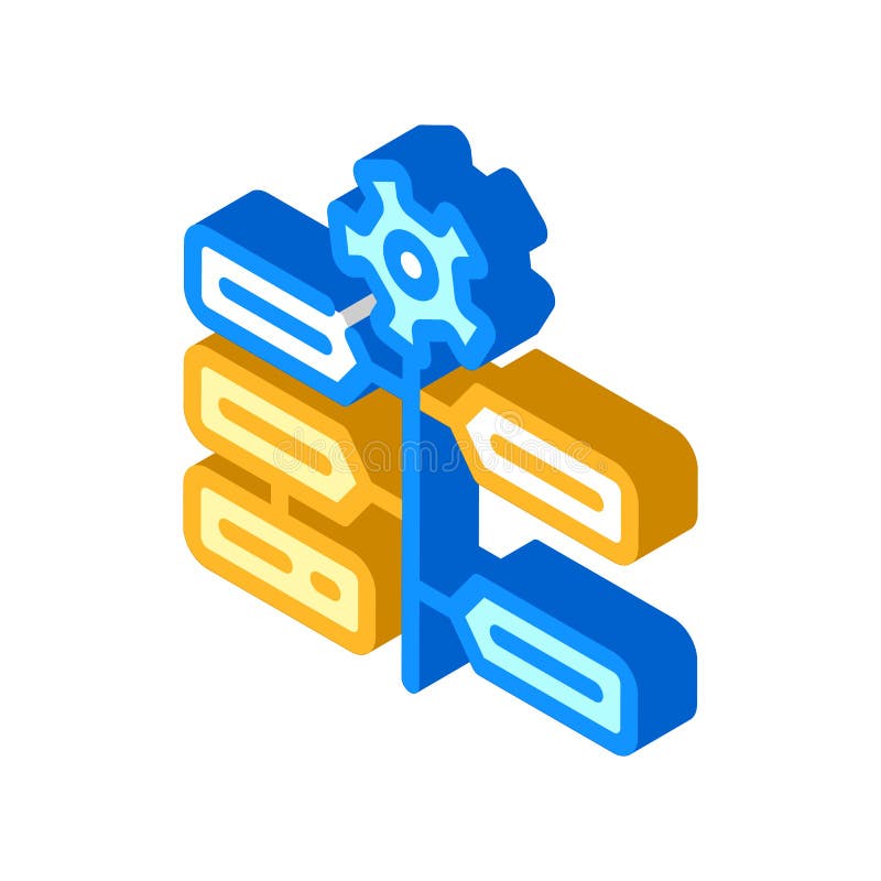 Production Technology Isometric Icon Vector Illustration Stock Vector ...