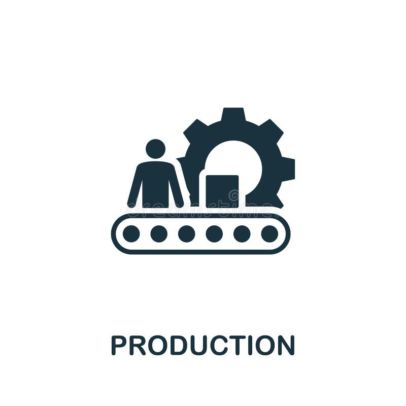 Production Icon. Premium Style Design, Pixel Perfect Production Icon ...