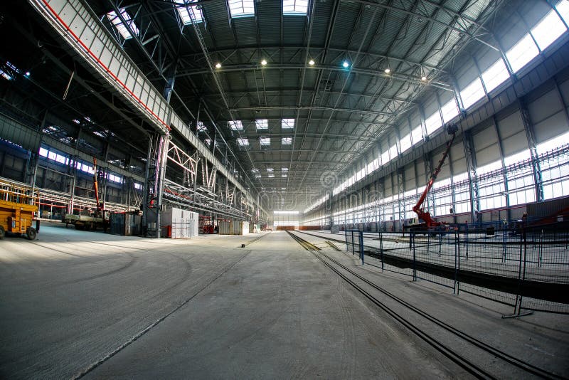 Installation Work in the Production Room. Stock Image - Image of metal ...