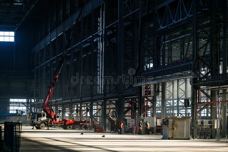 Installation Work in the Production Room. Editorial Stock Photo - Image ...