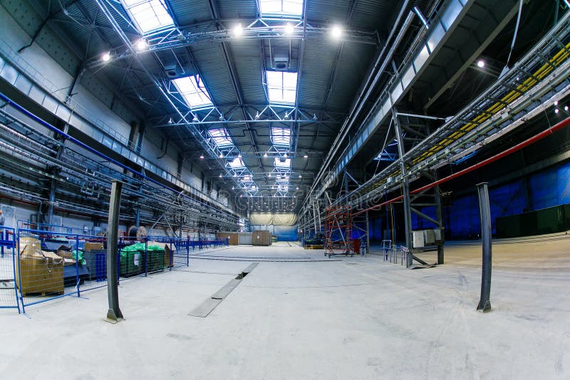 Installation Work in the Production Room. Stock Photo - Image of port ...