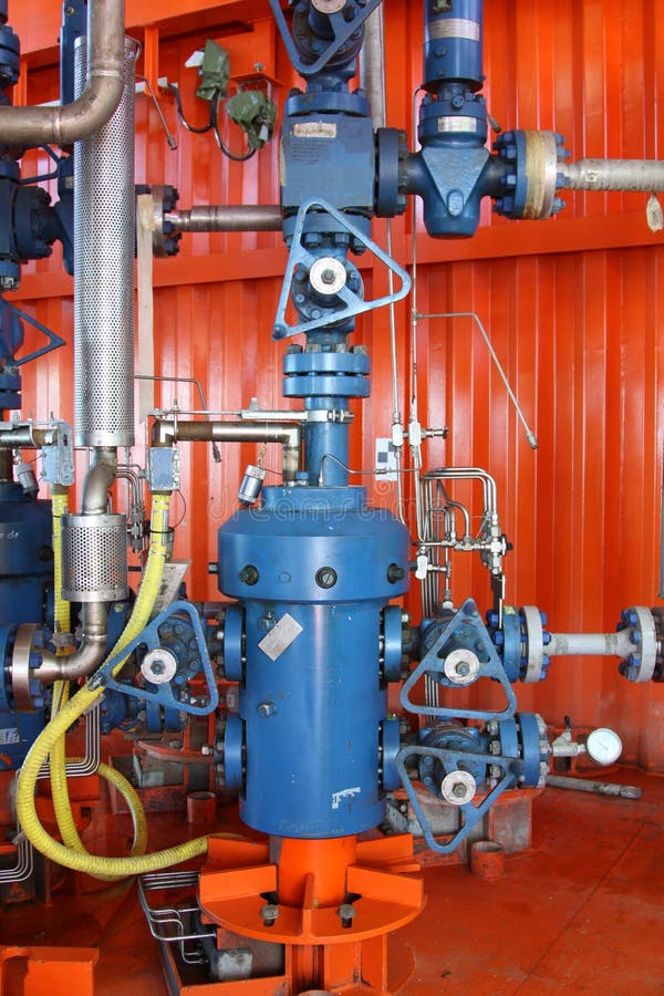 Valve On Production Wellhead Stock Image - Image of business, natural ...