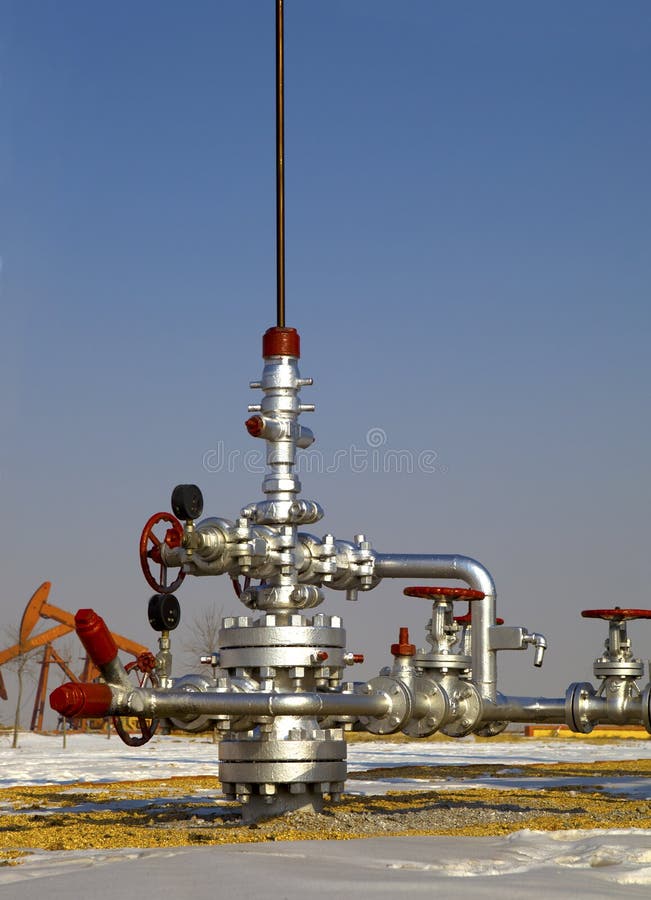 Production wellhead stock photo. Image of bolt, connector - 36247020