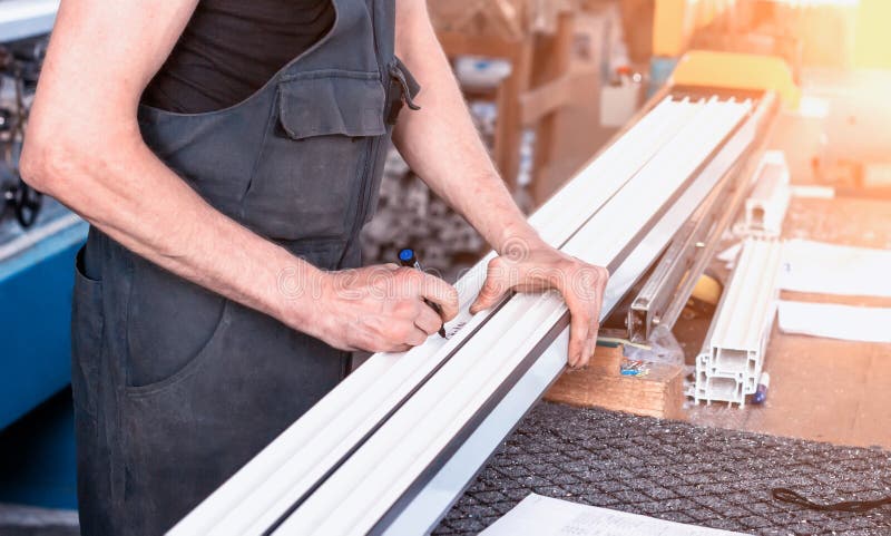 Production of Pvc Windows, Pvc Window Sash, Frame and Tools for ...