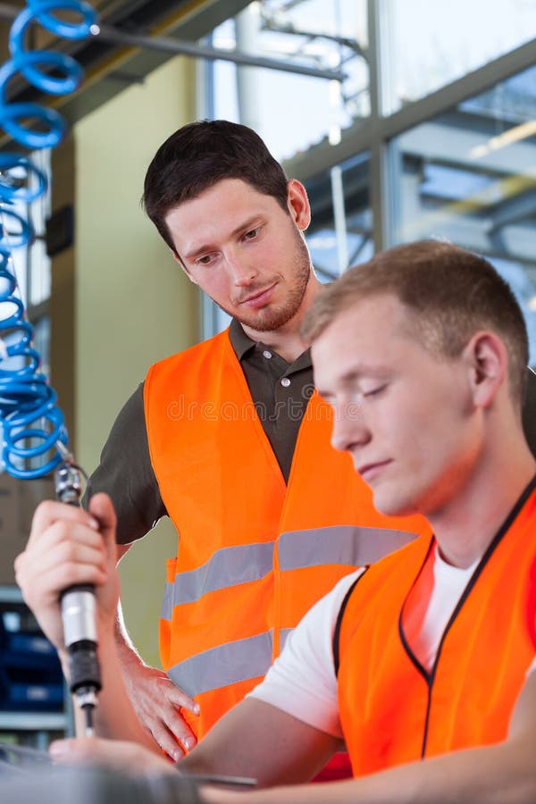 Production Worker in Manufacturing Plant Stock Photo - Image of factory ...