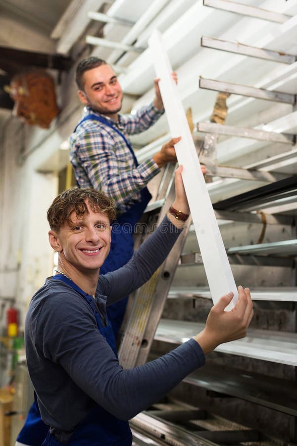 Production Workers with Different PVC Stock Photo - Image of protection ...