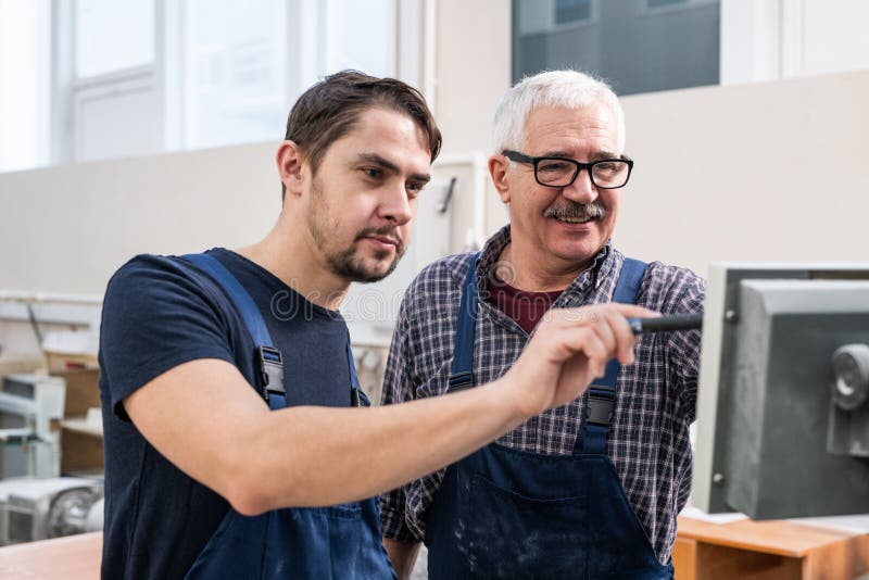 Production Workers at Plant Stock Image - Image of internet, production ...