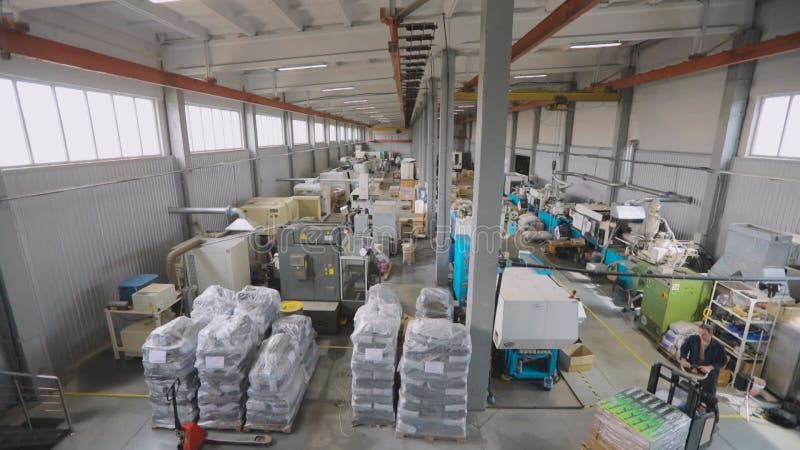 Production Workshop General Plan. Span in a Large Workshop with Machine ...