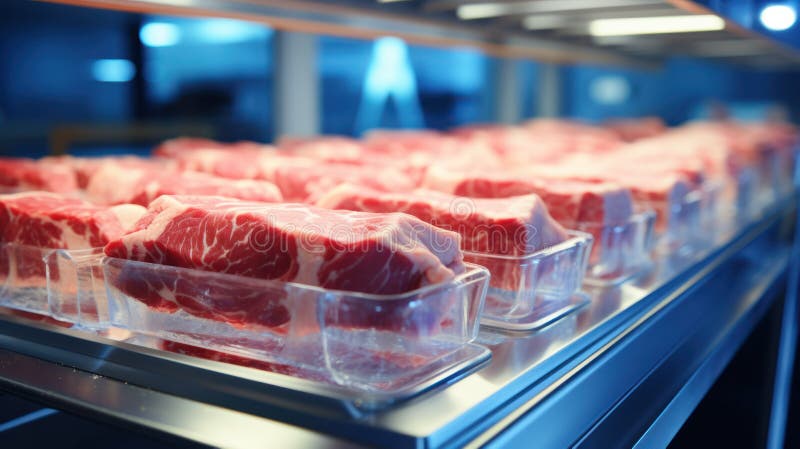 Production Workshop for the Production of Artificial Meat. Stock ...