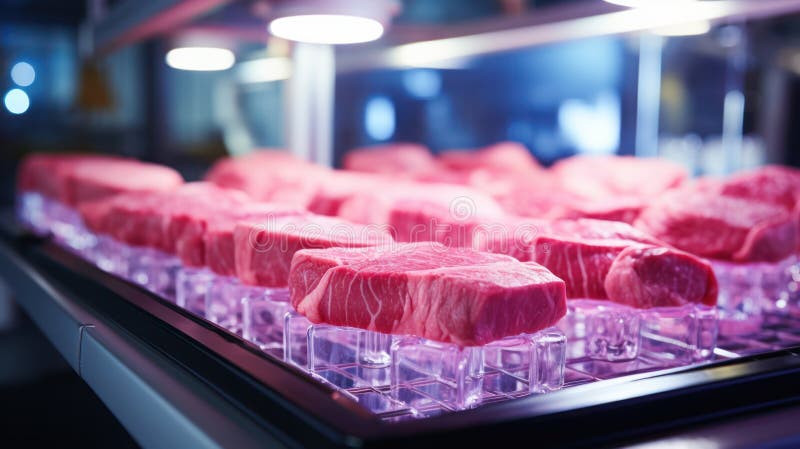 Production Workshop for the Production of Artificial Meat. Stock ...