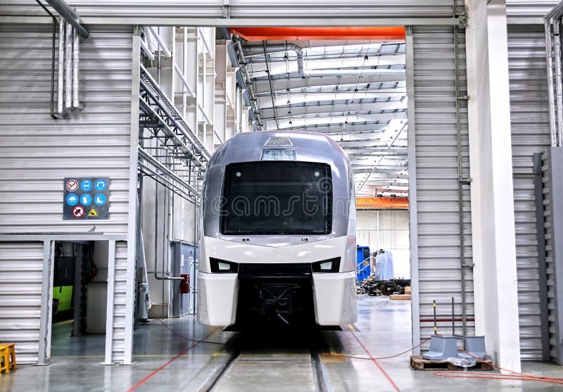Production Workshop for the Production of High-speed Trains Stock Photo ...