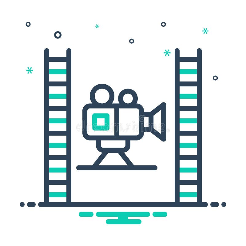 Mix Icon for Productions, Video and Film Stock Vector - Illustration of ...