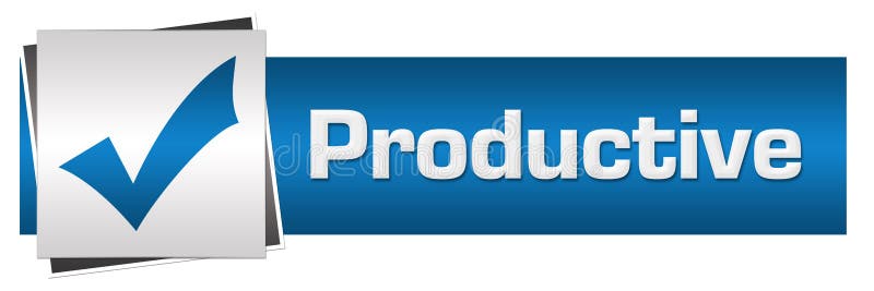 Productive Blue Grey Horizontal Stock Illustration - Illustration of ...