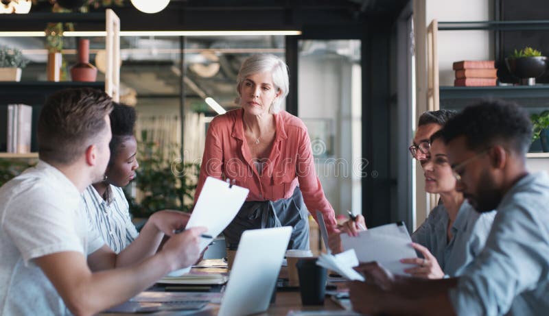 A Productive Meeting Requires a Proactive Team. a Group of ...