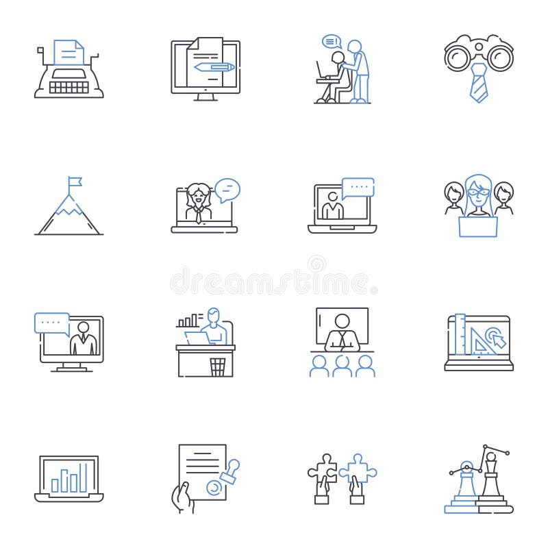 Productive Organization Line Icons Collection. Efficiency, Productivity ... Productive Organization Line Icons Collection. Efficiency, Productivity ...