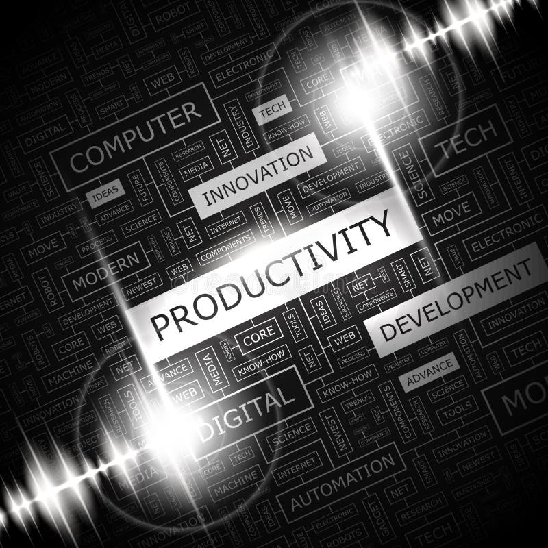 PRODUCTIVITÉ illustration de vecteur. Illustration du conception - 35167325