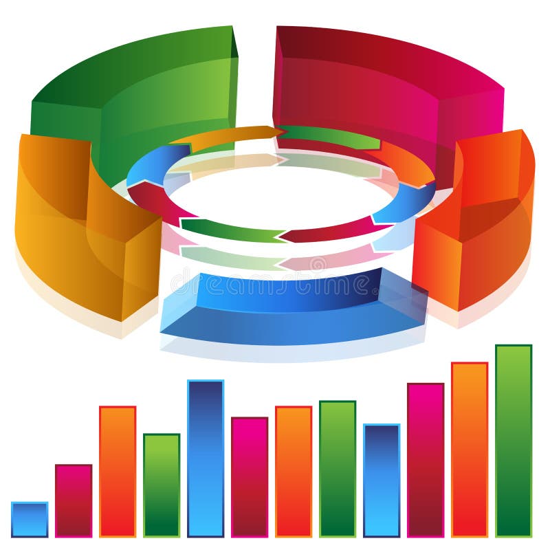 Pie charts stock vector. Illustration of pattern, icon - 13622844
