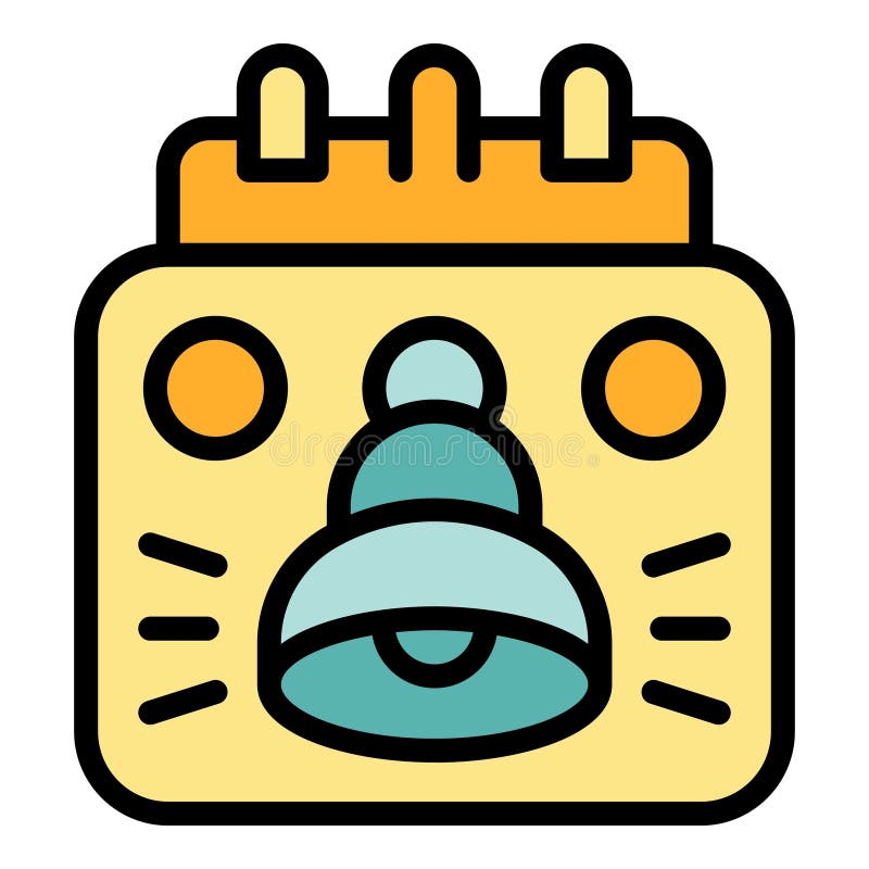 Productivity Calendar Notification Icon Vector Flat Stock Vector ...