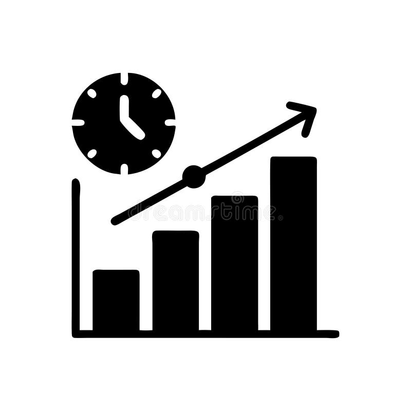 Productivity Chart Icon for Performance Tracking Stock Vector ...