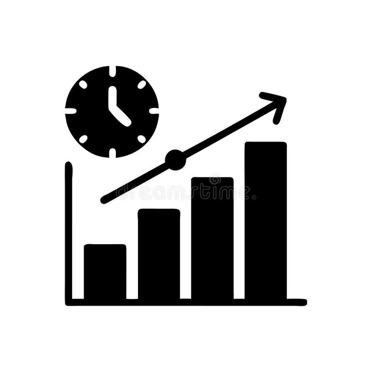 Productivity Chart Icon for Performance Tracking Stock Vector ...