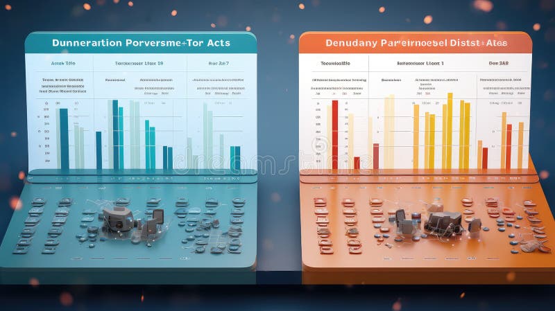 Productivity Comparing Data Stock Illustration - Illustration of ...