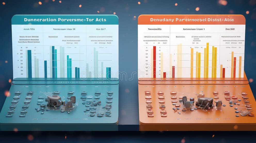 Productivity Comparing Data Stock Illustration - Illustration of ...