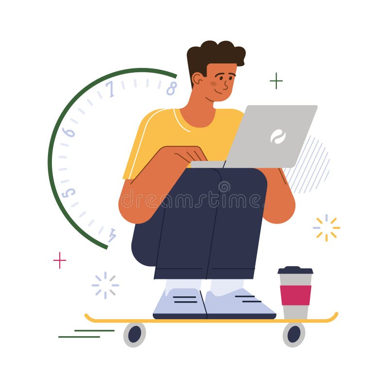 Productivity Concept. Employee Job Performance Efficiency Stock ...