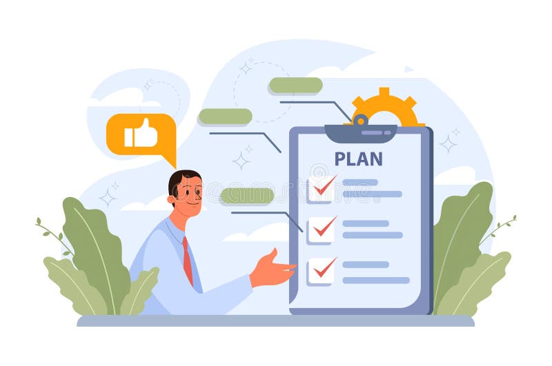 Productivity Concept. Employee Job Performance Efficiency Stock Vector ...