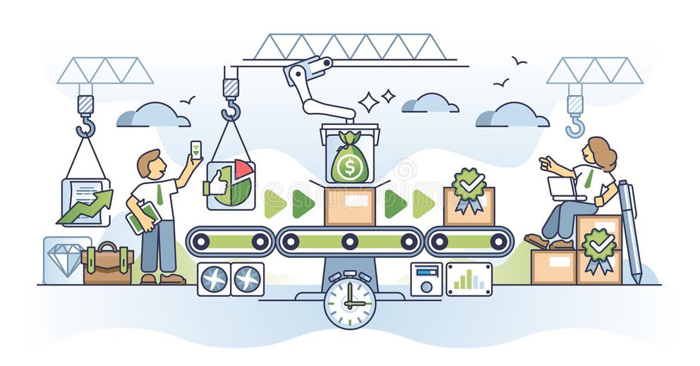 Productivity and Effective Work with Process Automation Outline Concept ...