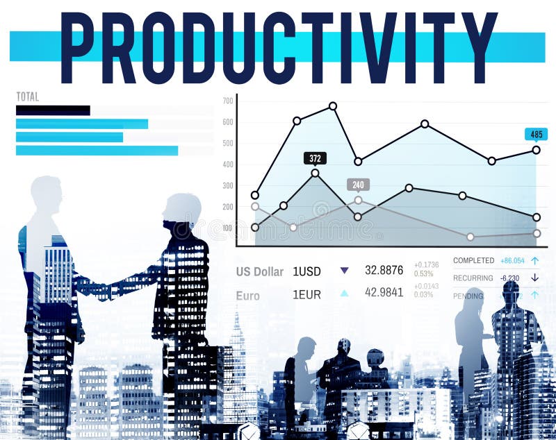 Productivity Efficiency Figures Work Flow Concept Stock Image - Image ...