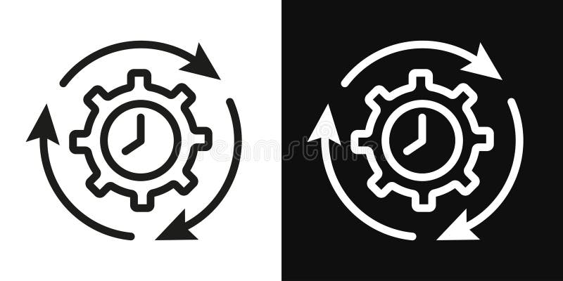 Productivity and Efficiency Icon Stock Illustration - Illustration of ...