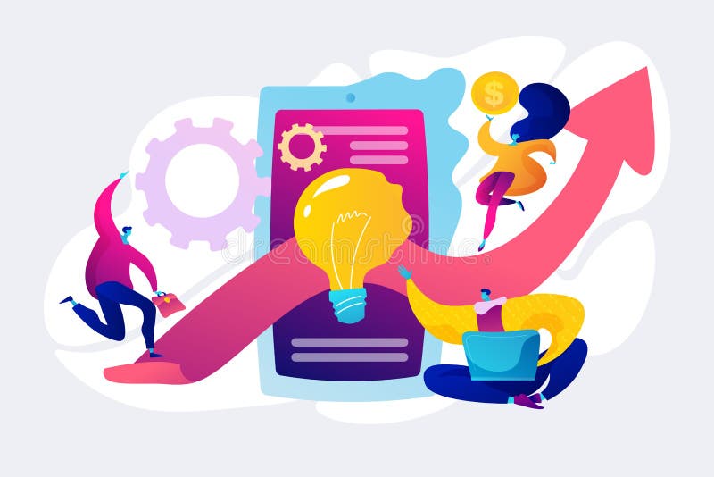 Productivity Concept Vector Illustration Stock Vector - Illustration of ...