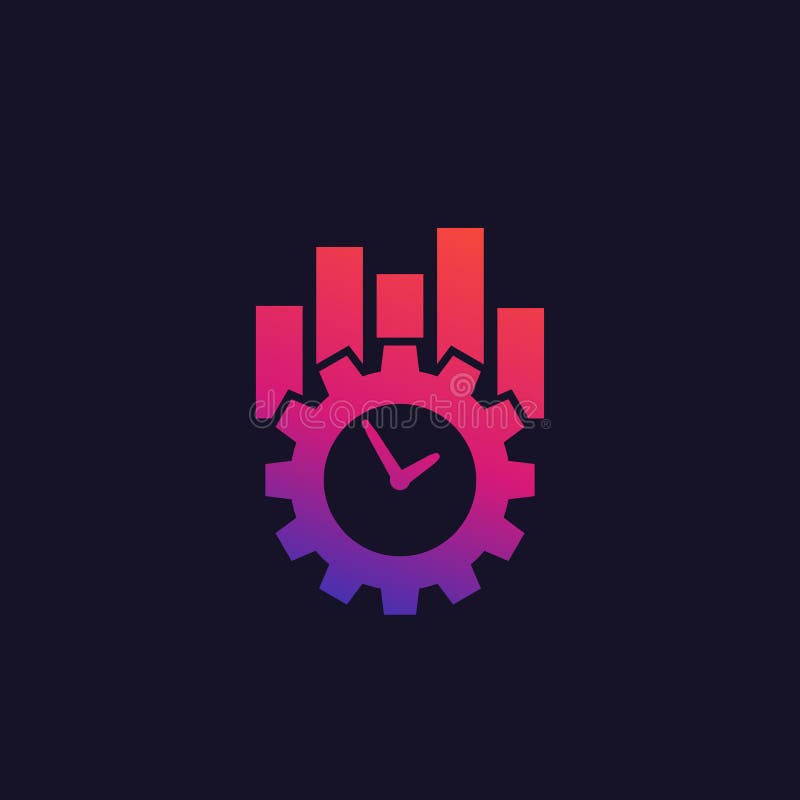 Productivity and Efficiency Vector Icon Stock Vector - Illustration of ...