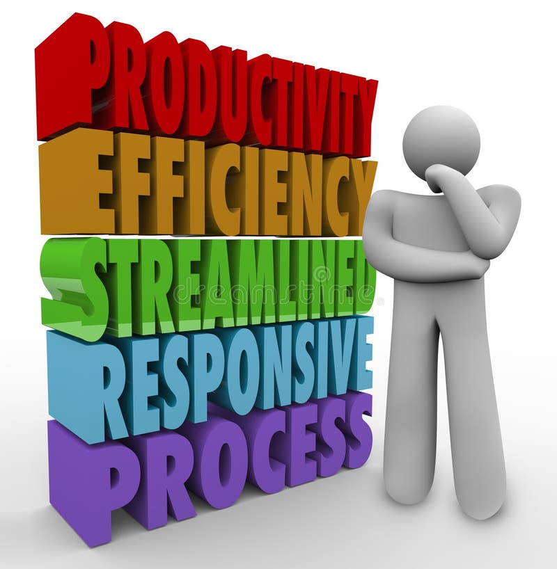 Productivity Efficiency Words Thinker Business Improve Output Stock ... Productivity Efficiency Words Thinker Business Improve Output Stock ...