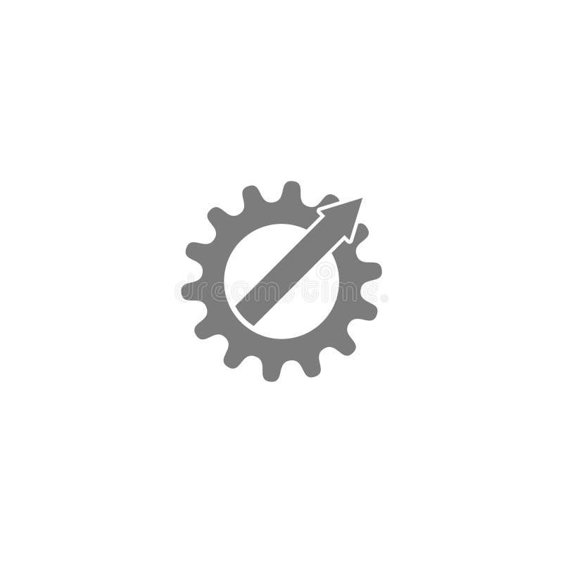 Productivity Icon Isolated on White Background Stock Vector ...