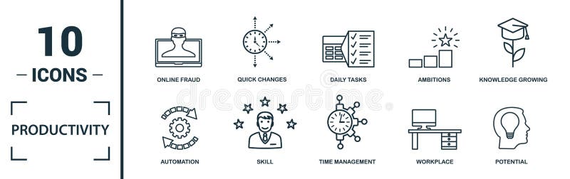 Work Plan Icon. Simple Element from Productivity Icons Collection Stock ...