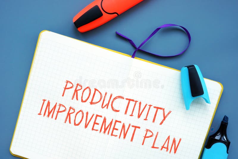 Productivity Improvement Plan Phrase on the Sheet Stock Image - Image ...