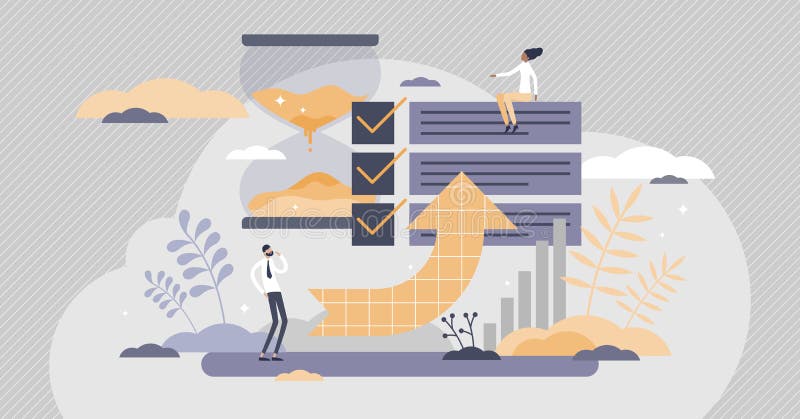 Productivity Management with To-do List and Task Strategy Tiny Person ...