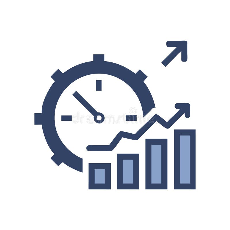 Productivity Metrics Icon for Performance Evaluation Stock Vector ...